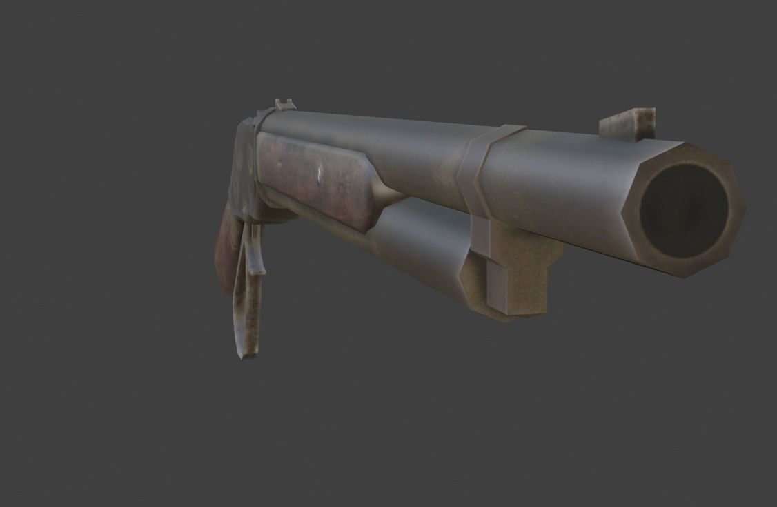 3D model weapon gun 1887 VR / AR / low-poly | CGTrader