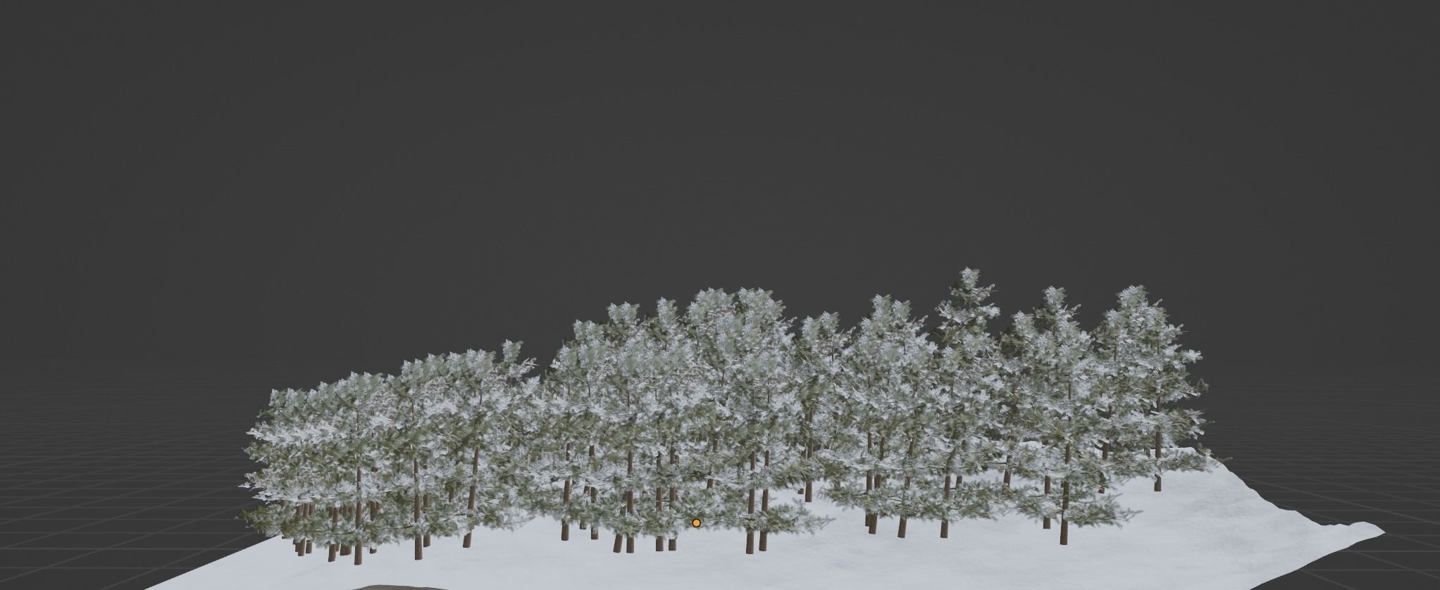 Landscape of Snowy Pine Trees 3D model | CGTrader