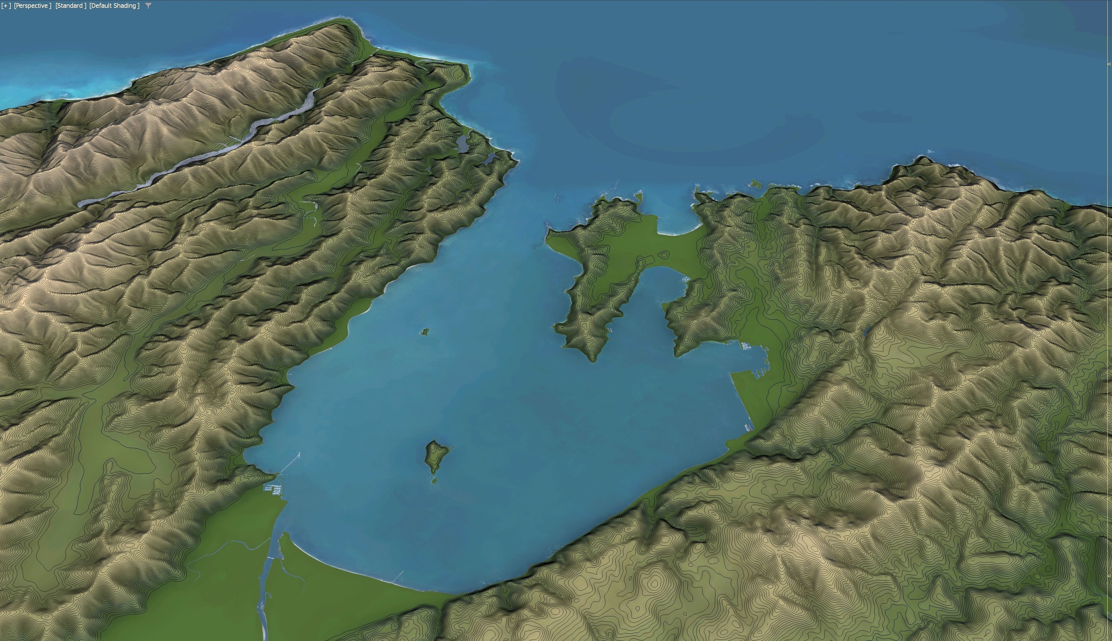 3D model Wellington - 3D Terrain Model VR / AR / low-poly | CGTrader