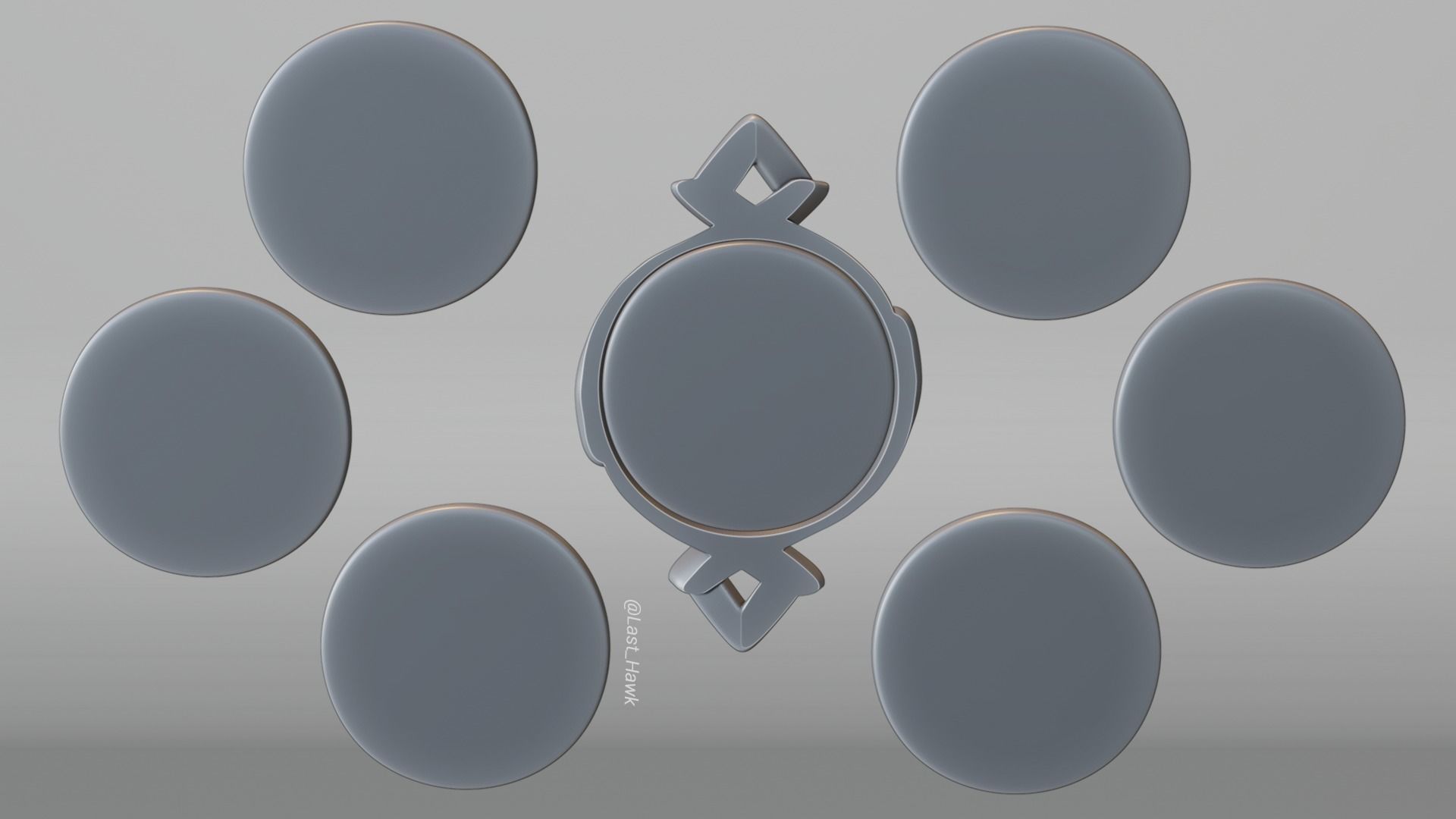 Fontaine Vision Eye of God Genshin Impact 3D model 3D printable | CGTrader