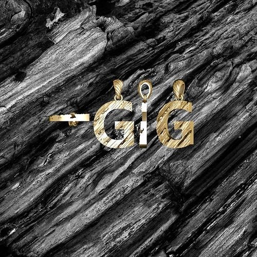 G Letter Alphabet Wooden Texture Pendant 3D Print Model 3D model 3D ...