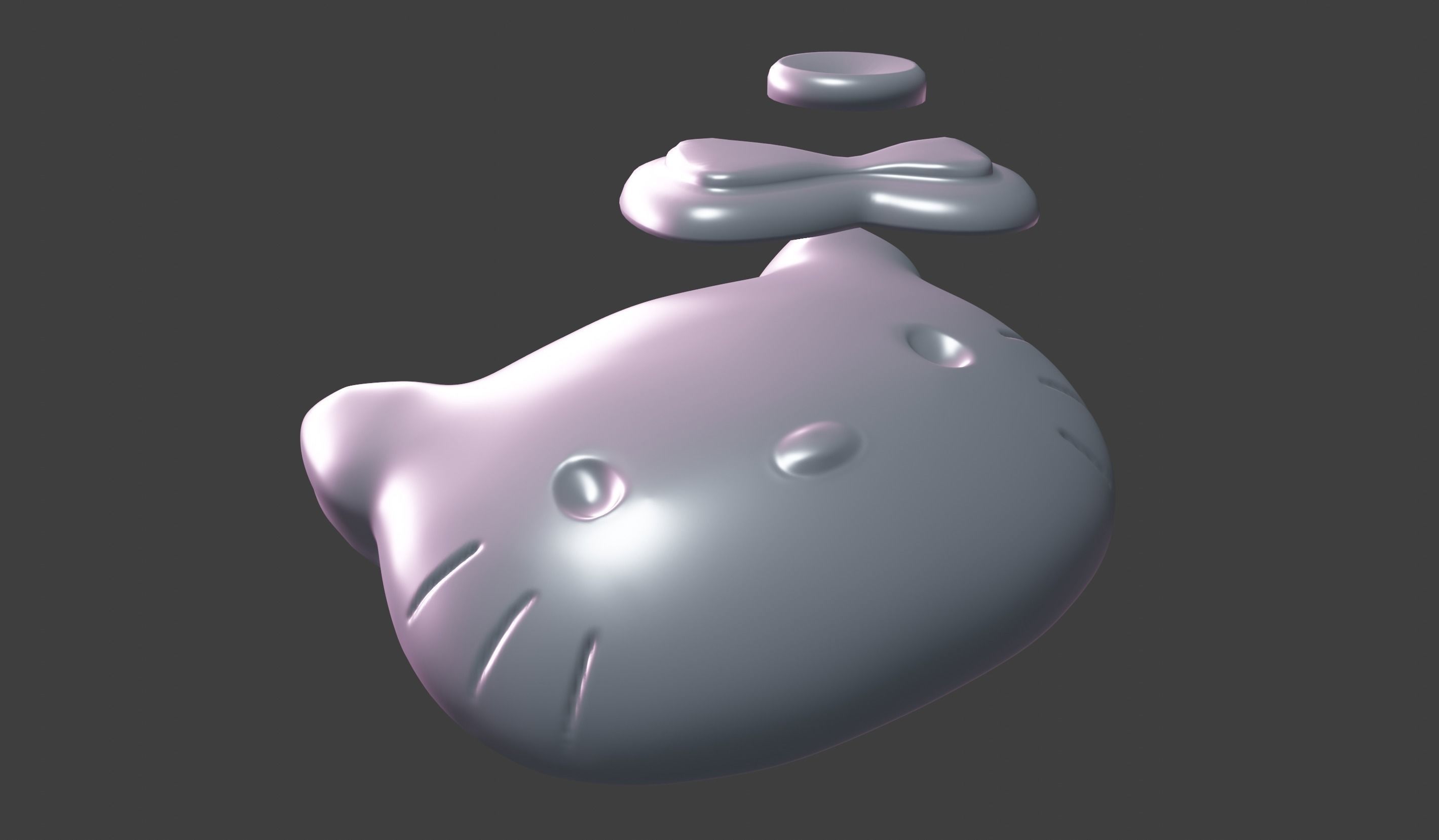 Hello Kitty Head base High Poly 3D model | CGTrader