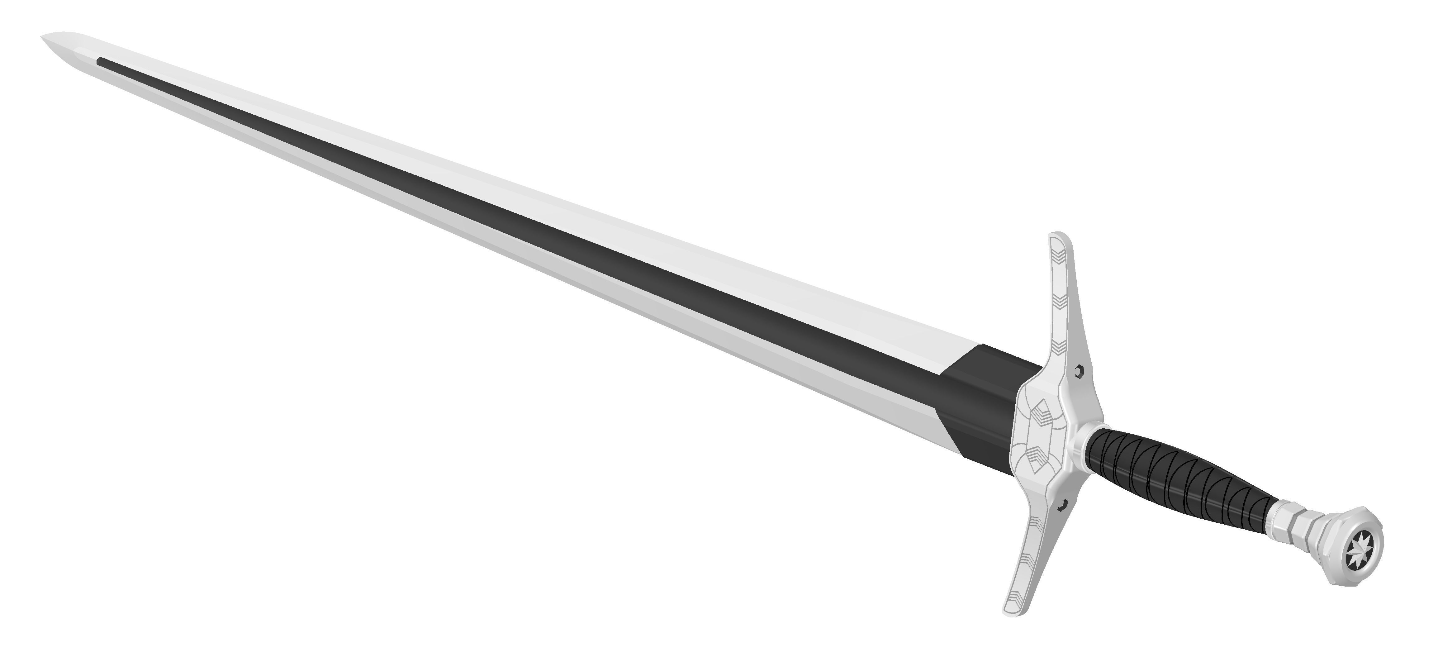 THE WITCHER STEEL SWORD RENFRI BROOCH and Scabbard BY CC3D 3D model 3D ...
