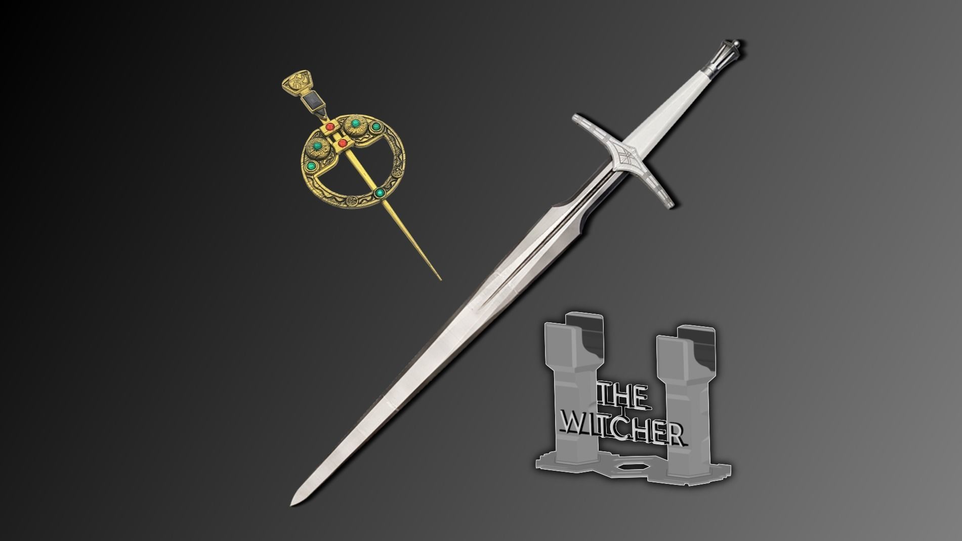 THE WITCHER SILVER SWORD COSPLAY PROP BY CC3D 3D model 3D printable ...