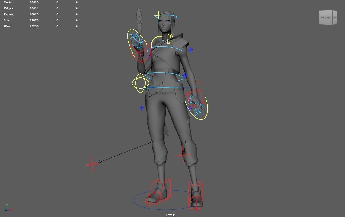 Jett rig VALORANT free VR / AR / low-poly 3D model rigged | CGTrader