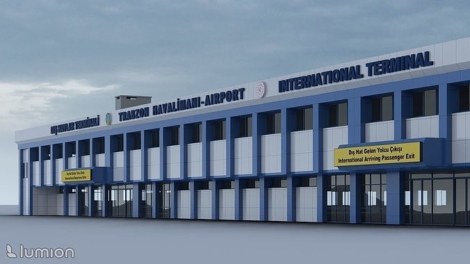 3D model LTCG - Trabzon Airport - International Passenger Terminal VR ...