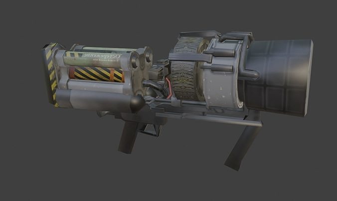 3D model thunder gun VR / AR / low-poly | CGTrader