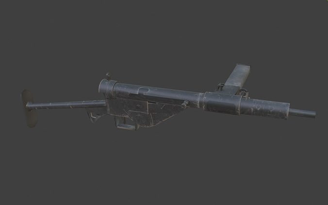 3D model sten gun VR / AR / low-poly | CGTrader