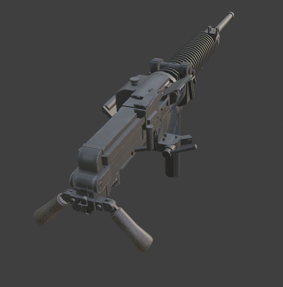 3D model gun type92 VR / AR / low-poly | CGTrader