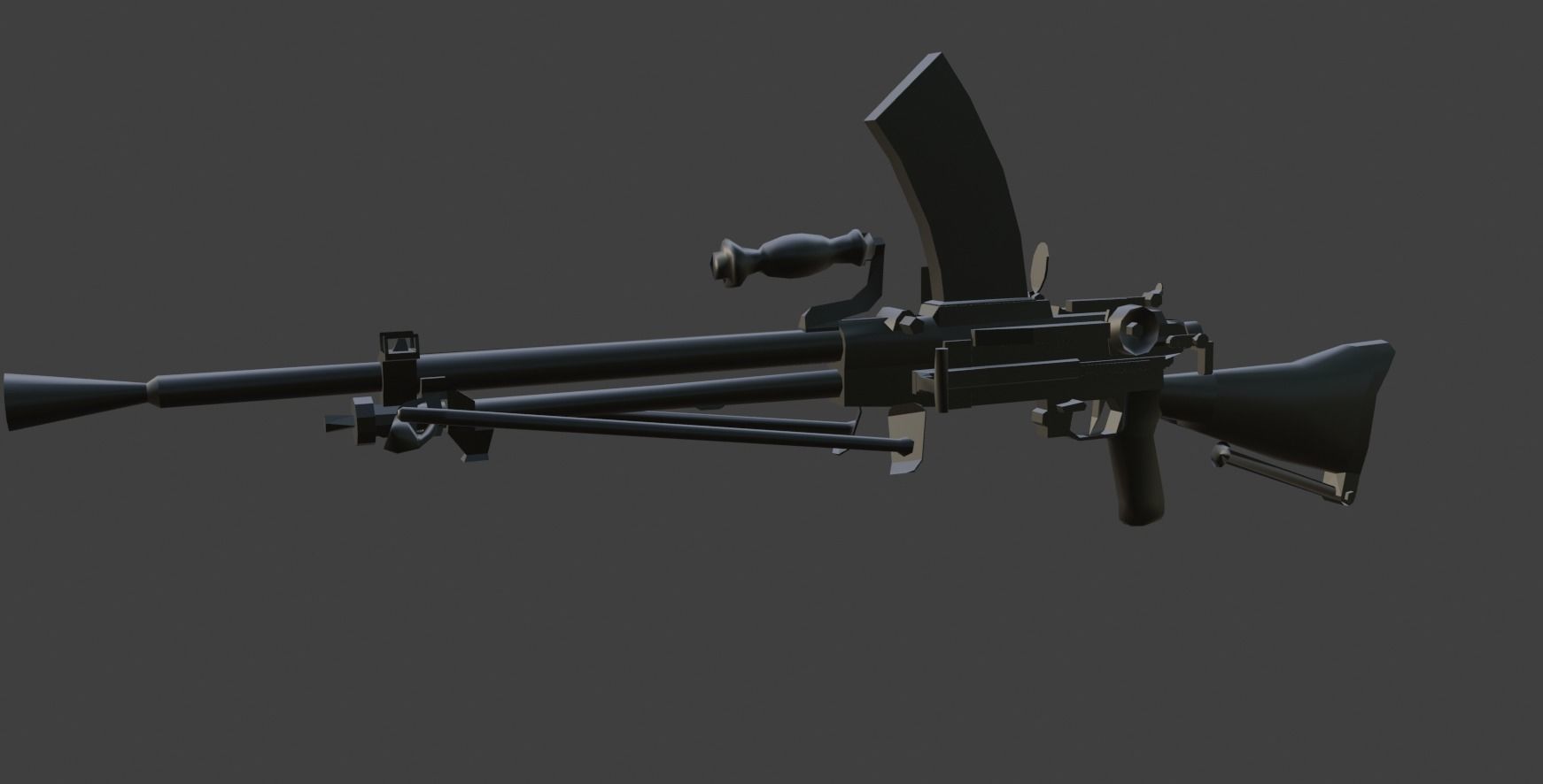 3D model gun type99 VR / AR / low-poly | CGTrader