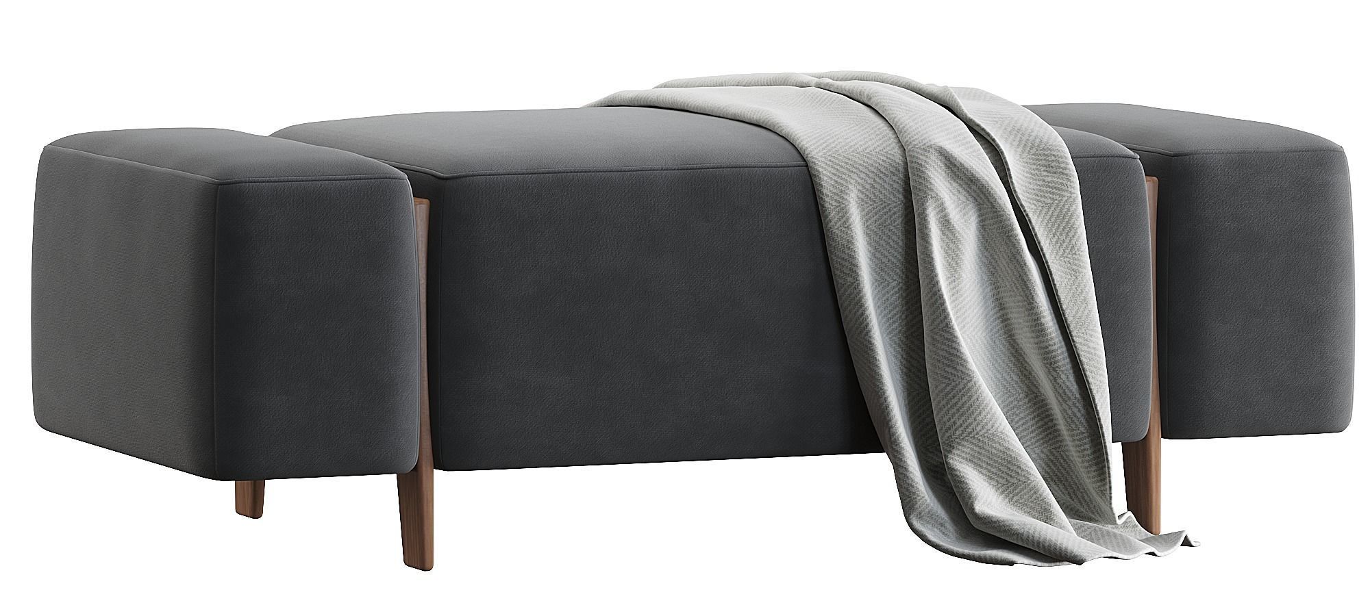 BOX WOOD Bench By Inno design 3D model | CGTrader