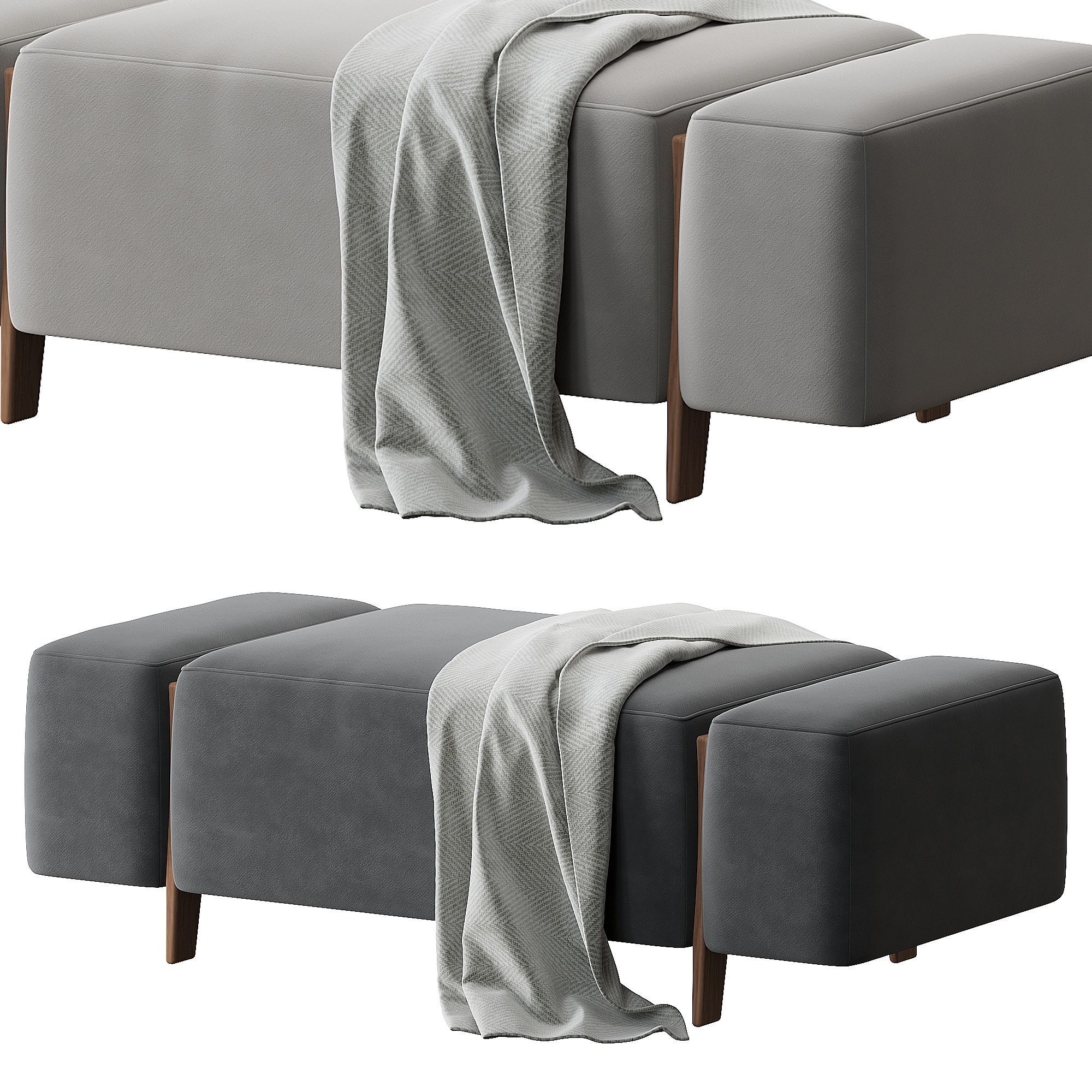 BOX WOOD Bench By Inno design 3D model | CGTrader