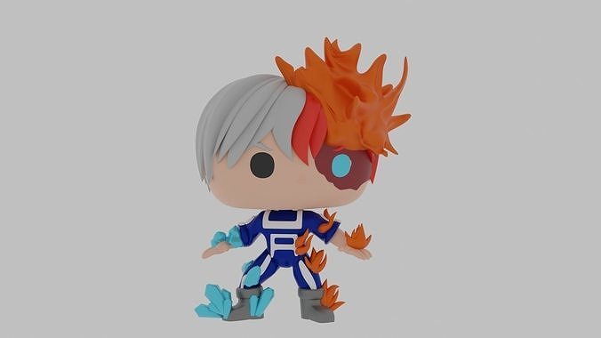 Shoto Todoroki funko pop 3D model | CGTrader