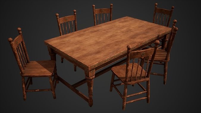 3D model Stylized Table VR / AR / low-poly | CGTrader