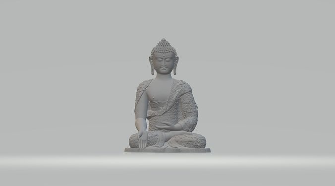 Buddha Statue 3D model 3D printable | CGTrader