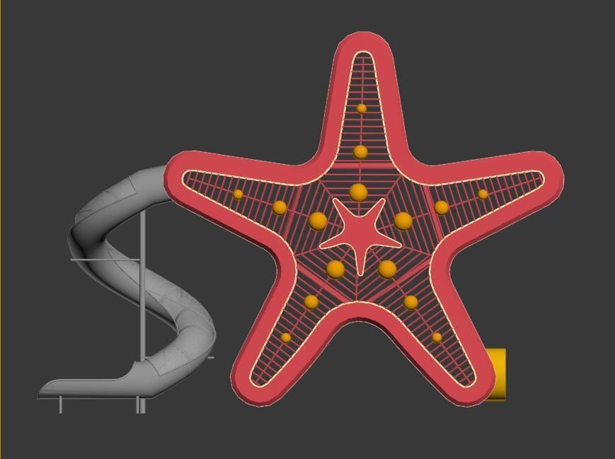 Starfish Playground 3D model | CGTrader