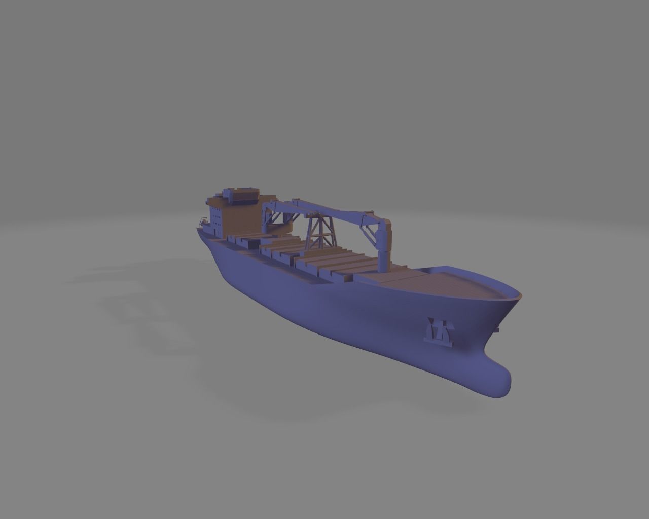 Cargo ship Miniature 3D model 3D printable | CGTrader