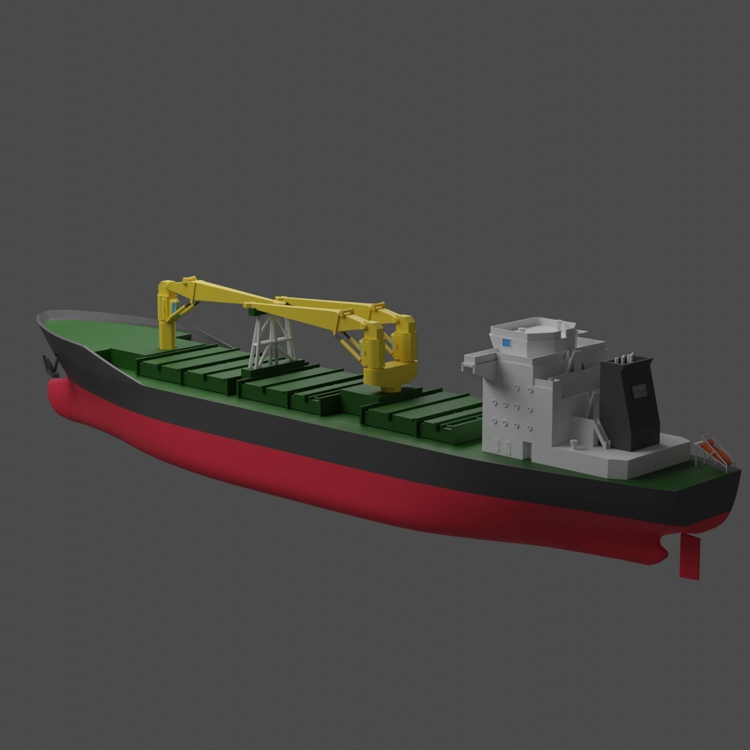 Cargo ship Miniature 3D model 3D printable | CGTrader