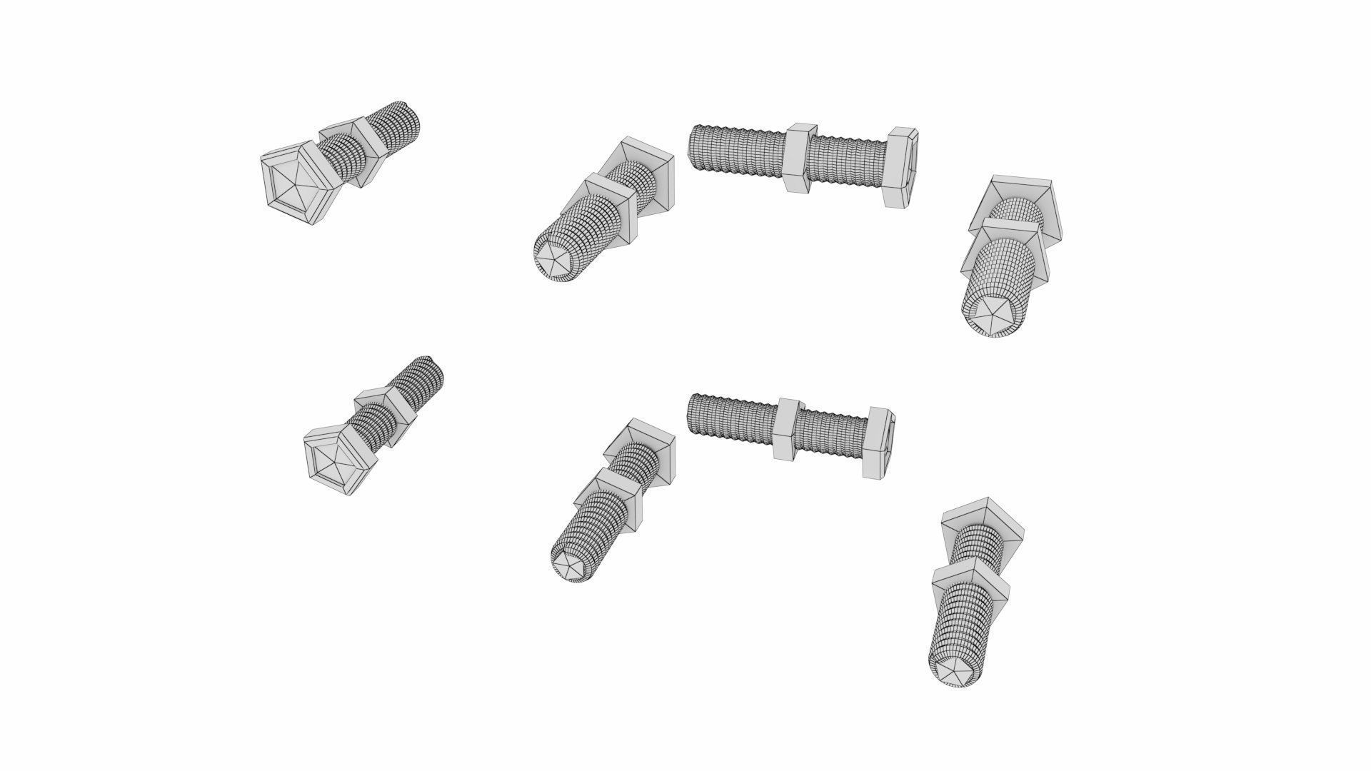 3D model Steel Girder Frame Structure With Bolts VR / AR / low-poly ...