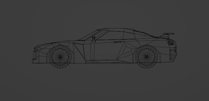 3D model Nissan GTR 3D model Low-poly VR / AR / low-poly | CGTrader