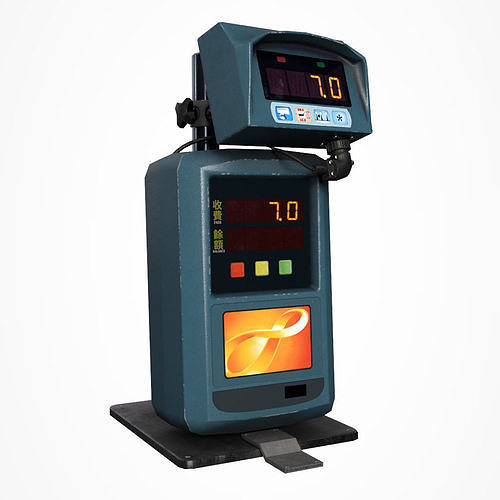 3D model PBR Hong Kong Hong Kong Octopus Machine Low-poly VR / AR / low ...