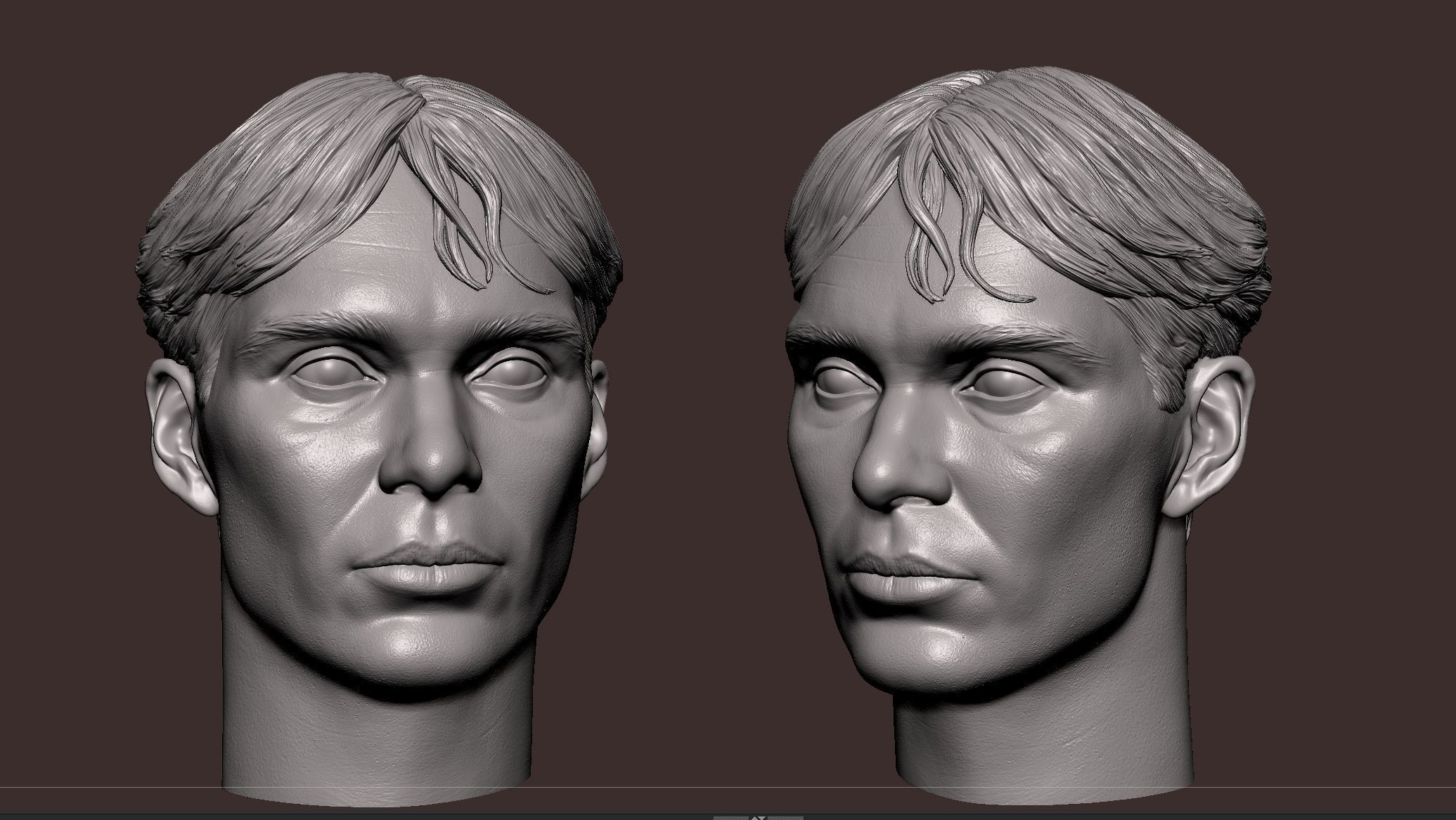 Cillian Murphy Head 3D model 3D printable | CGTrader