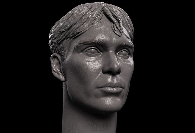 Cillian Murphy Head 3D model 3D printable | CGTrader
