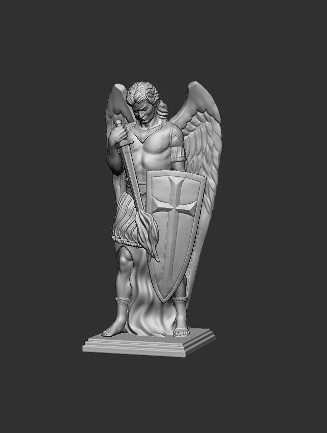 Statue of Archangel Saint Michael 3D model 3D printable | CGTrader
