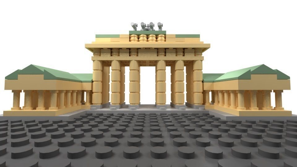 3D model Lego Architecture Brandenburger tor VR / AR / low-poly | CGTrader