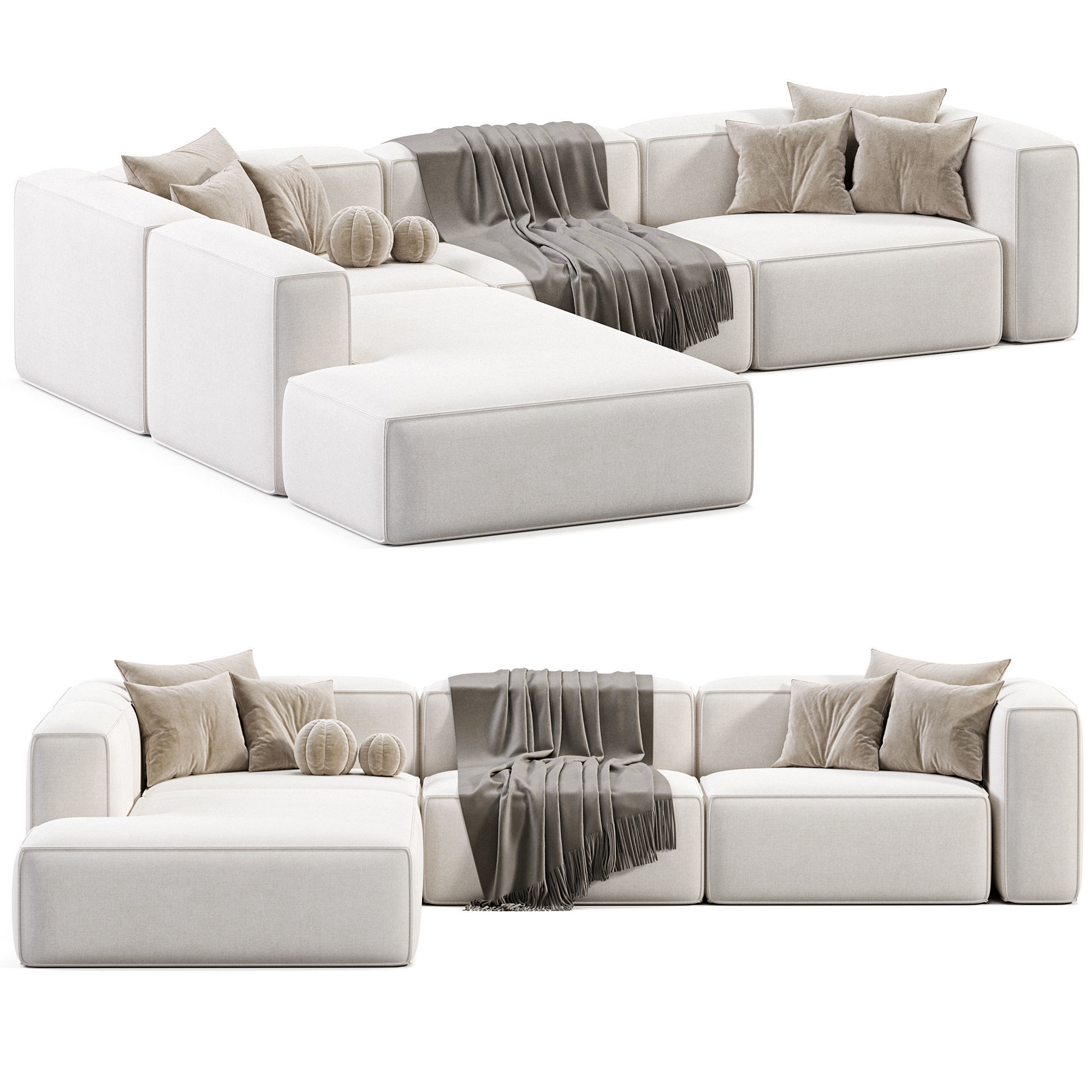 Narozna Sofa Modulowa XL 3D model | CGTrader