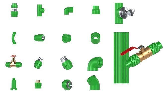 Pipe joints 3D model | CGTrader