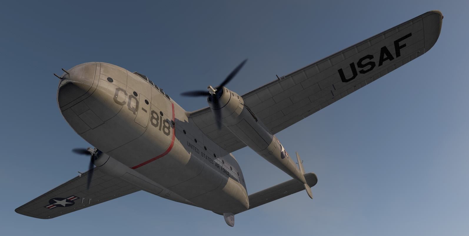 Fairchild C-82 Packet 3D model | CGTrader