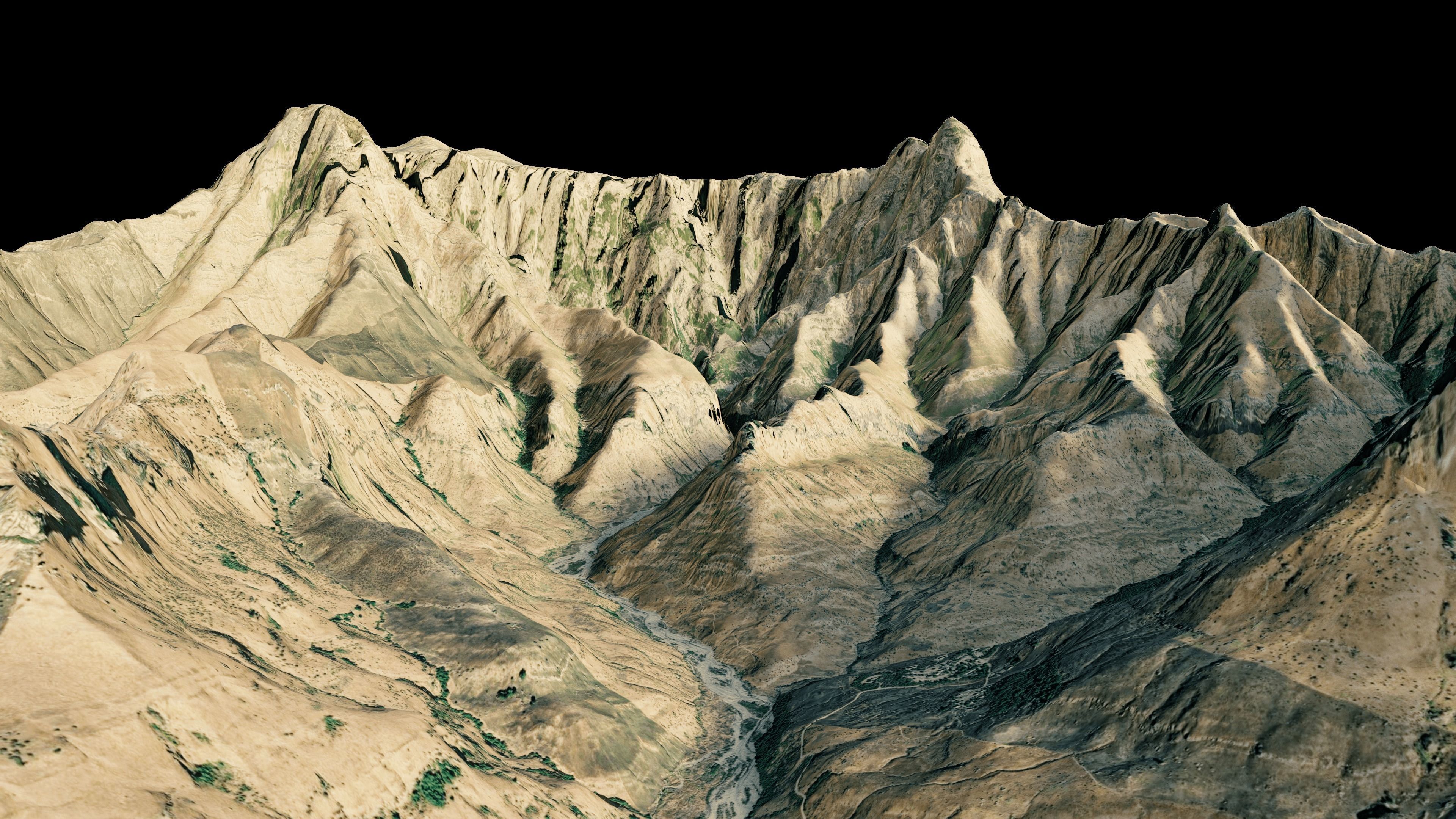 Tugela Falls 3d model terrain 3D model | CGTrader