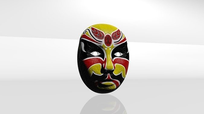 Chinese Opera Mask 3D model | CGTrader