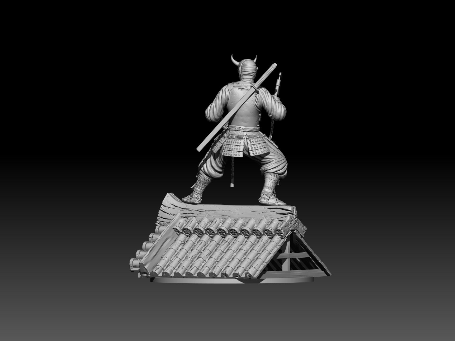 Ninja in Sengoku Japan 3D model 3D printable | CGTrader