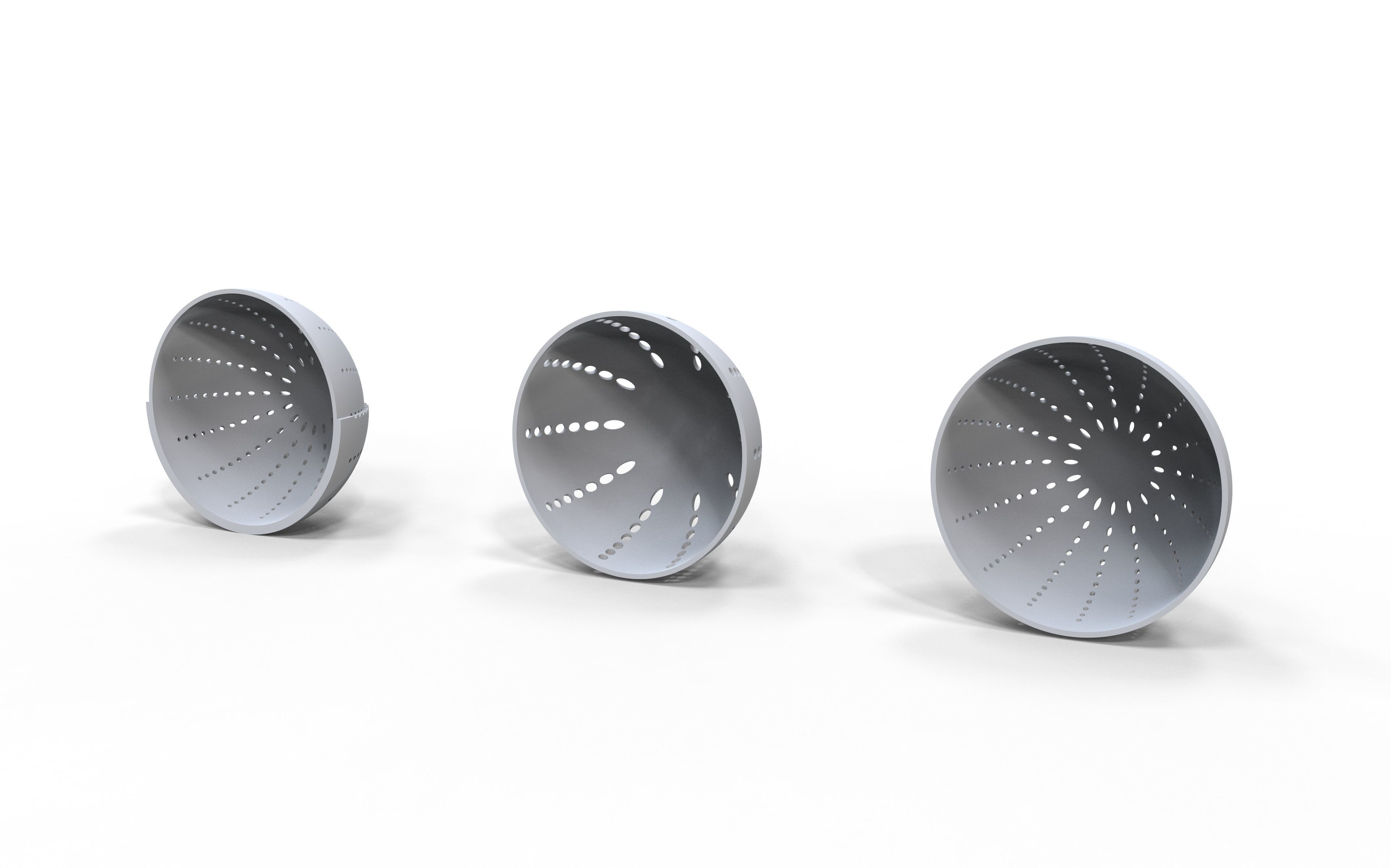 perforated hemisphere free 3D model | CGTrader