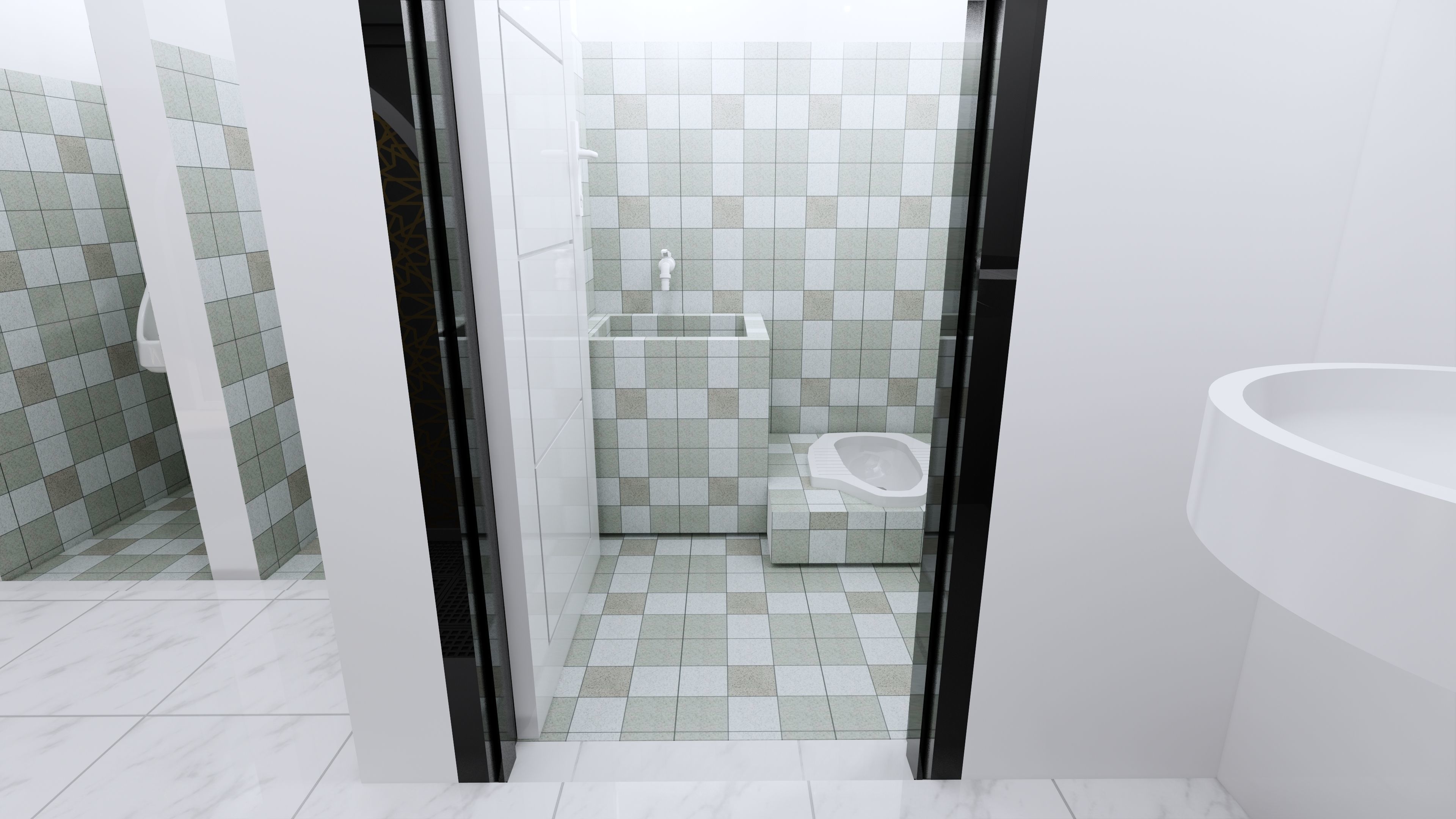 3D model Toilet and Wudhu spot at Mosque smallMosque Prayer room islam ...