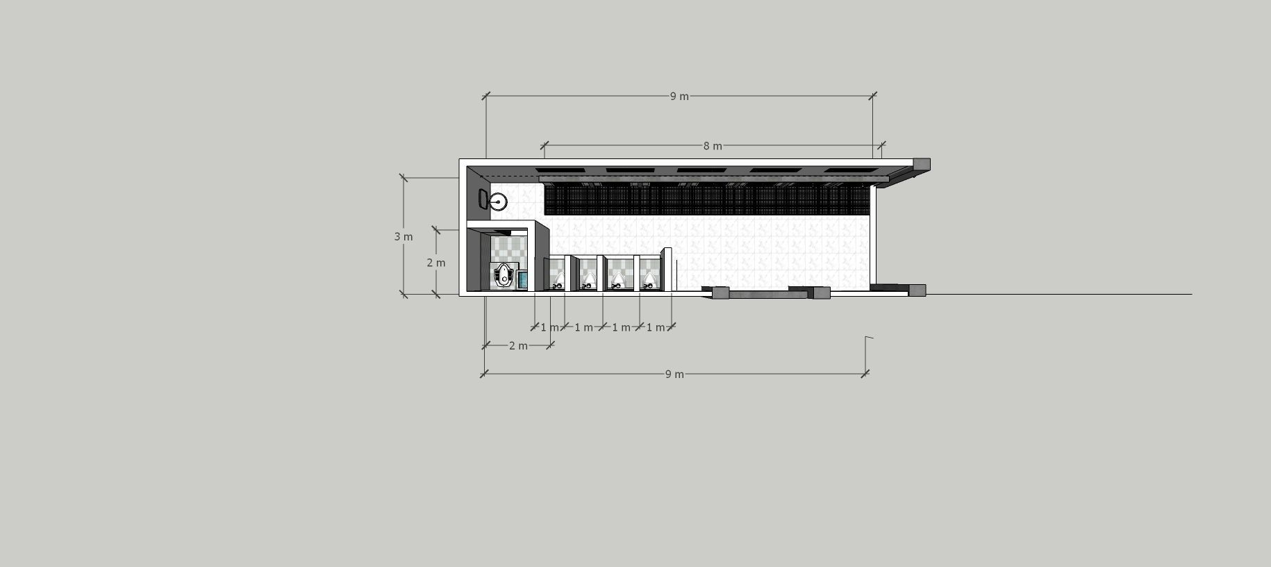 3D model Toilet and Wudhu spot at Mosque smallMosque Prayer room islam ...