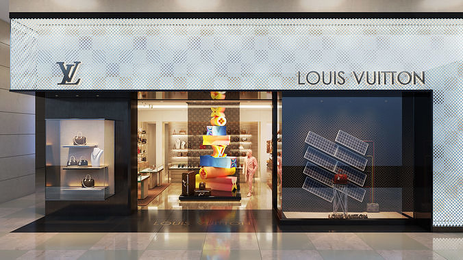 Louis Vuitton 3D Store 3D model 4 3D model | CGTrader