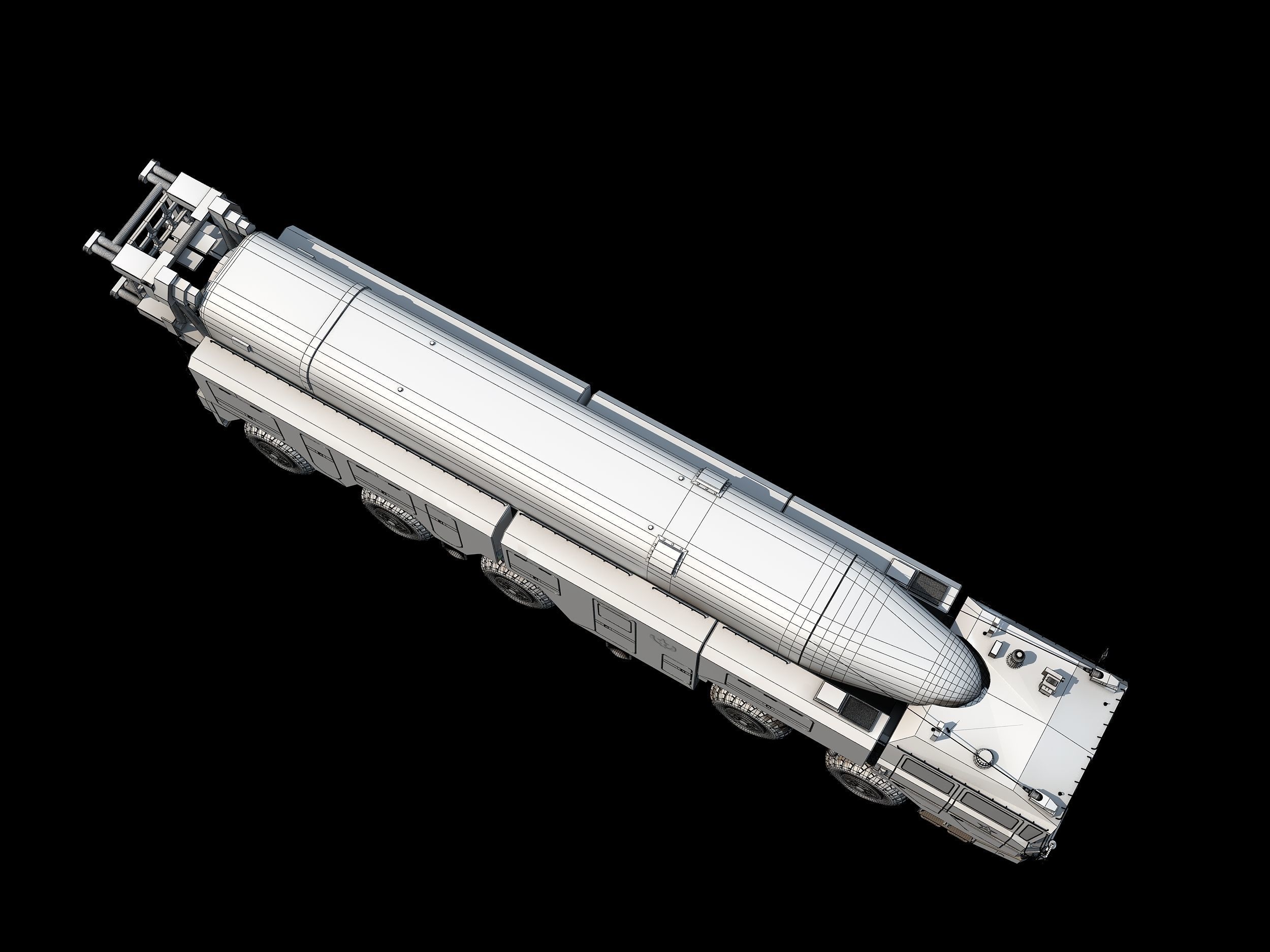 china CSS5 DH21 ballistic missile 3D model | CGTrader