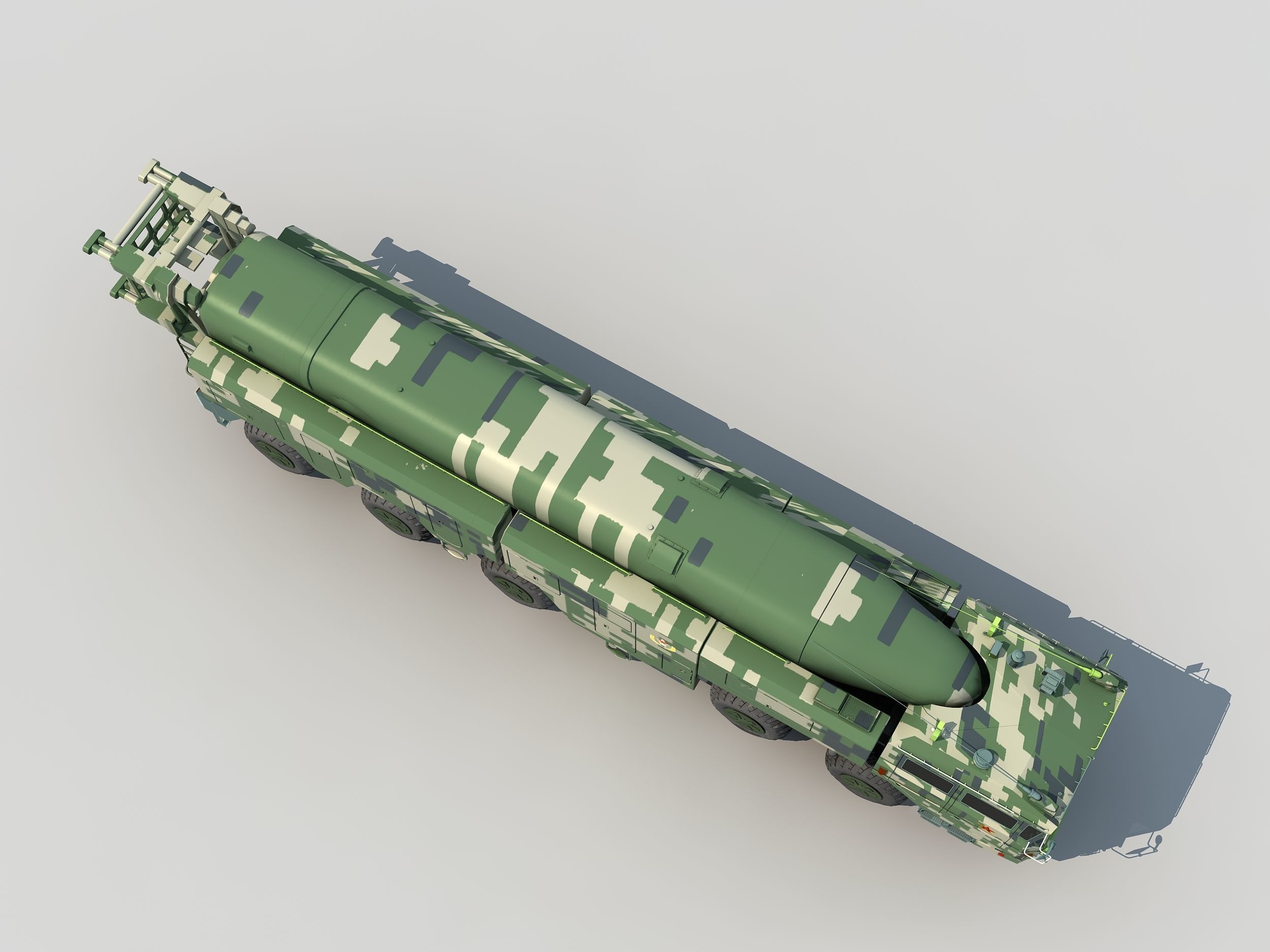 china CSS5 DH21 ballistic missile 3D model | CGTrader