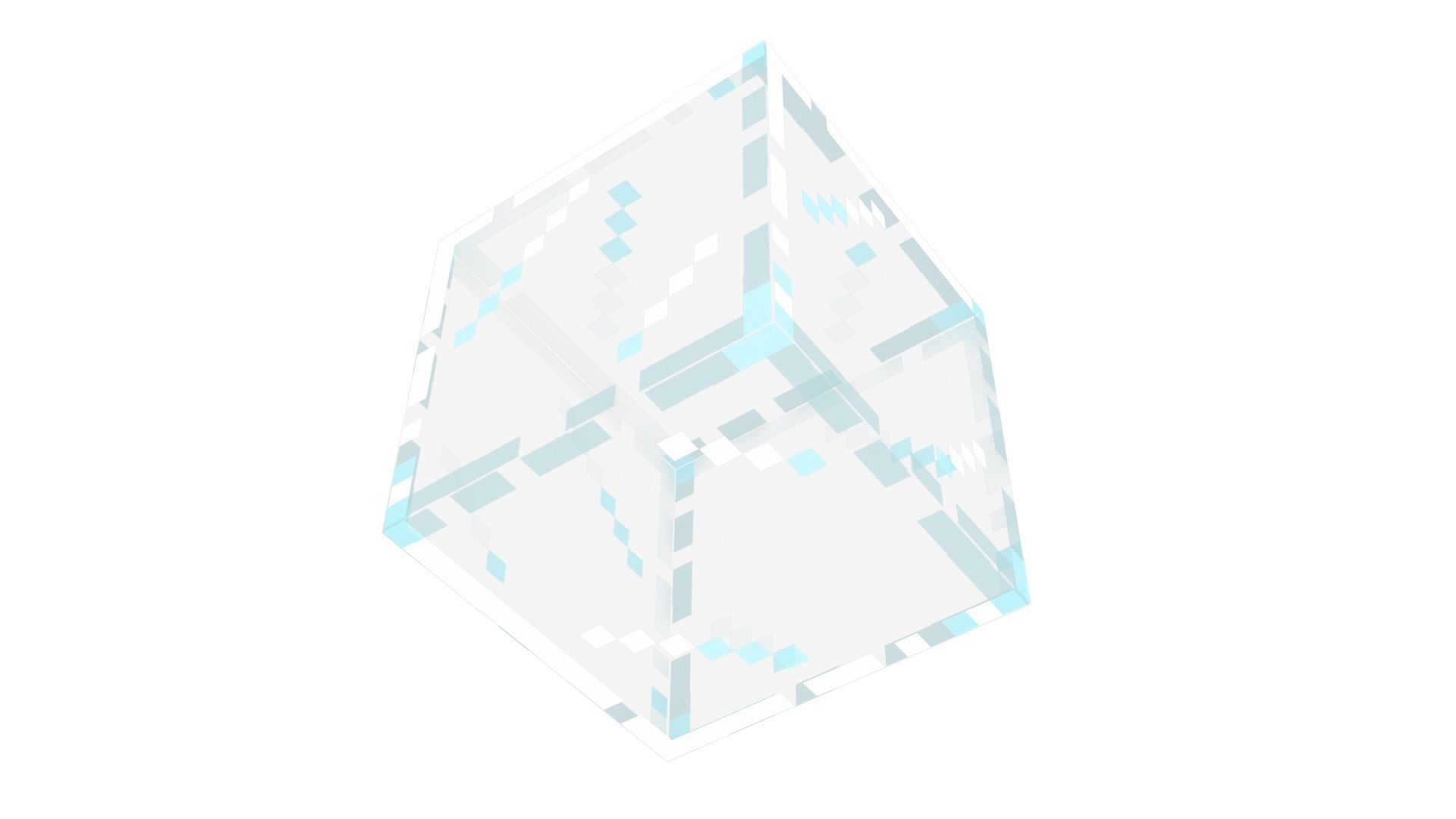 3D model Minecraft Glass Block VR / AR / low-poly | CGTrader