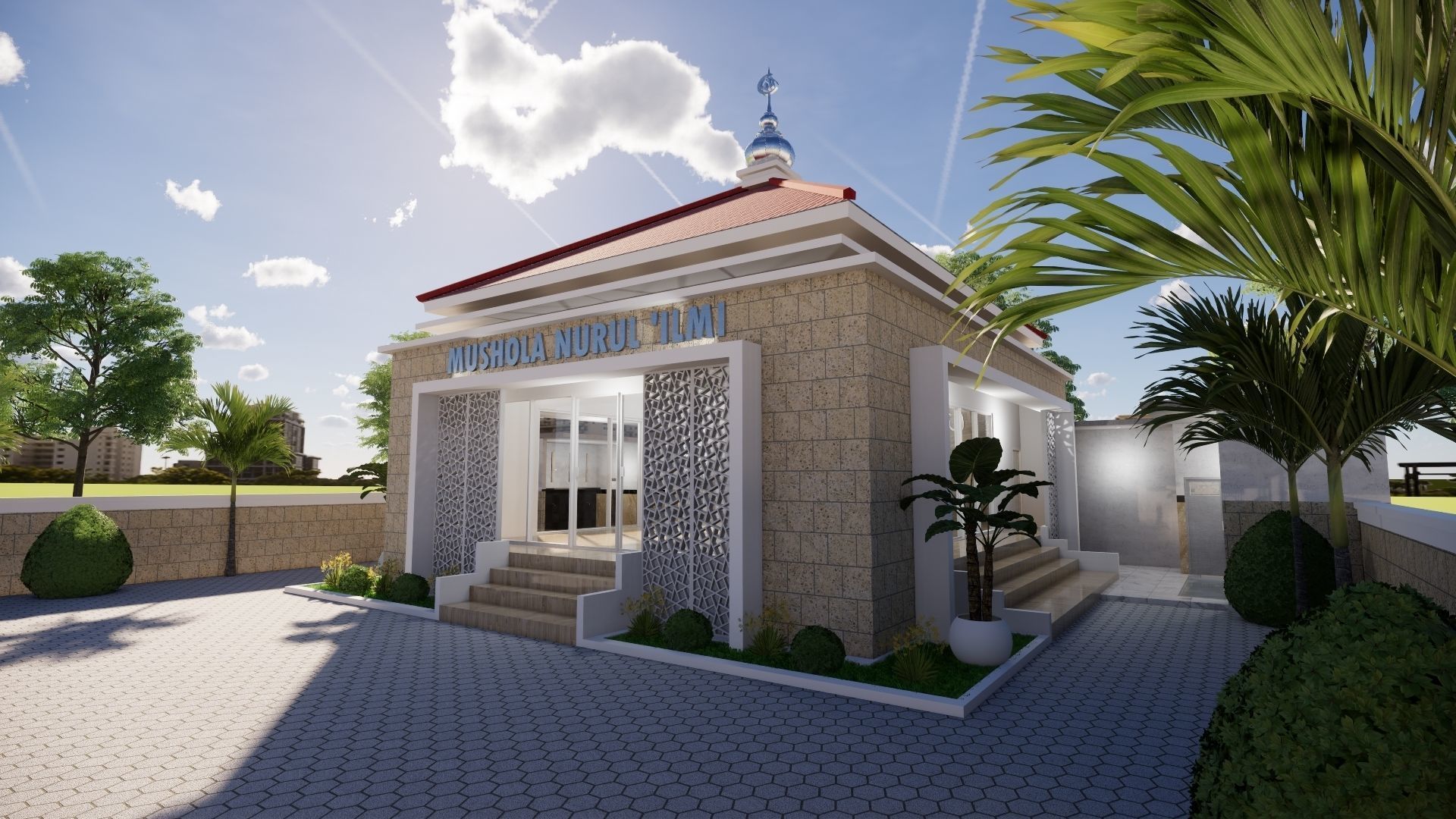 3D model Islamic Architecture Mosque SmallMosque Roomprayer VR / AR ...