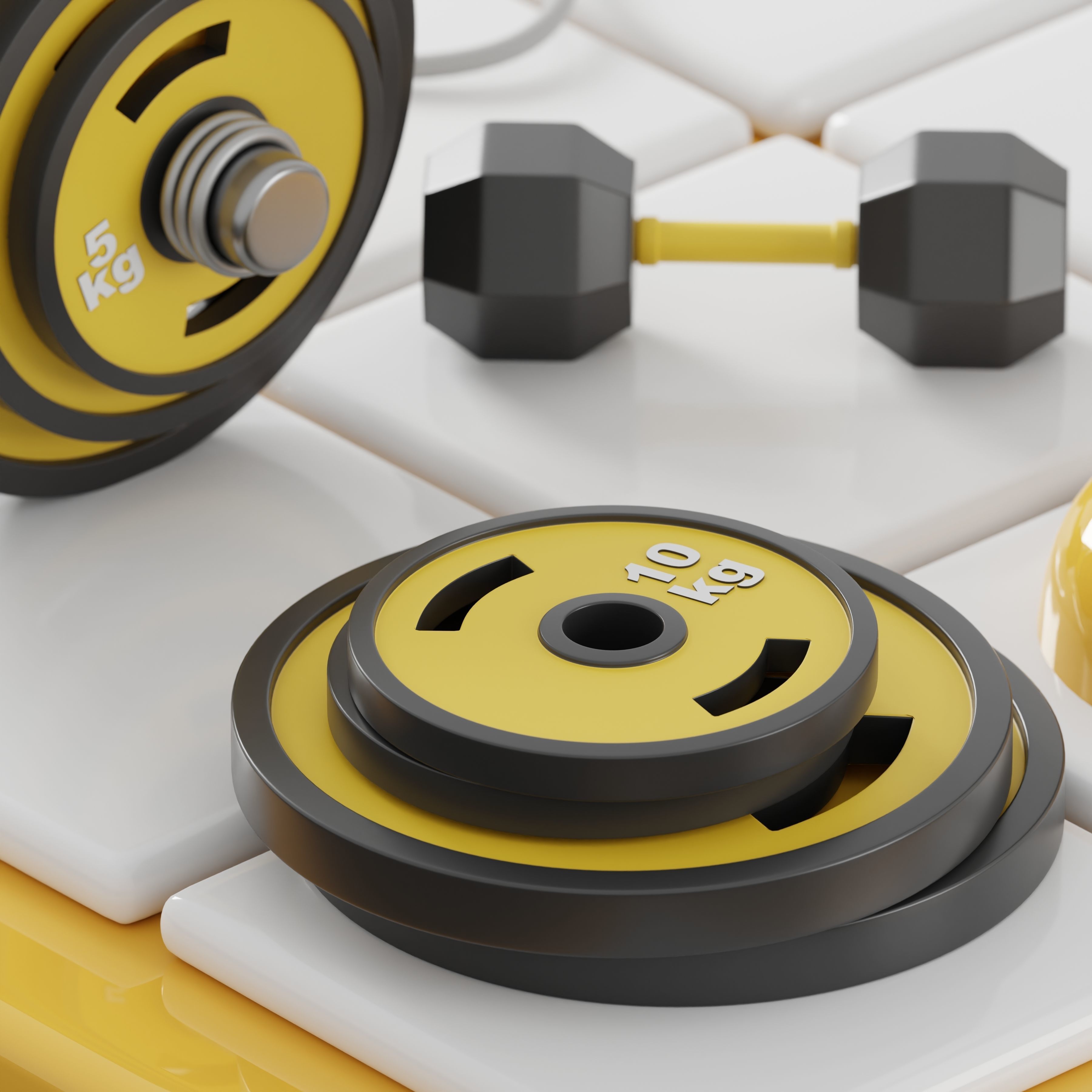 Gym isometric 3D model | CGTrader