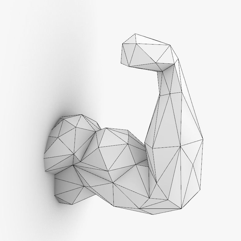 Low Poly Arm free 3D model 3D printable | CGTrader