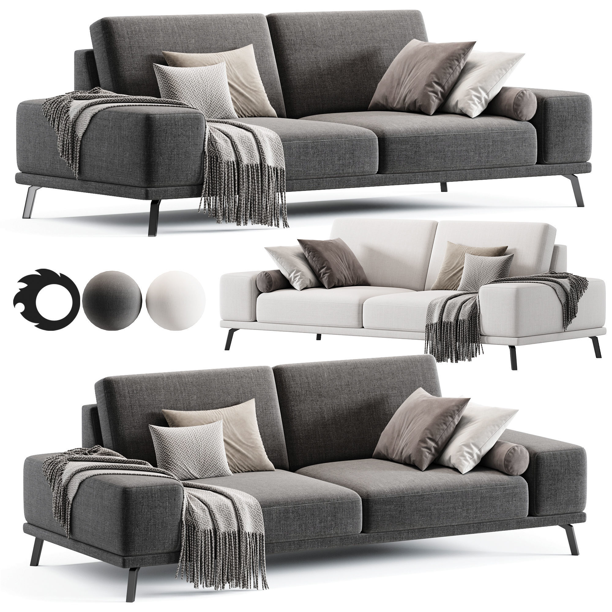 Ron Sofa By Divan Ru 3D model | CGTrader