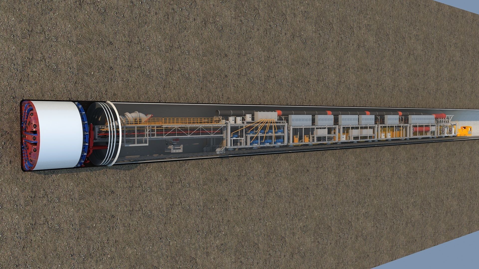 Tunnel boring machine 3D model | CGTrader