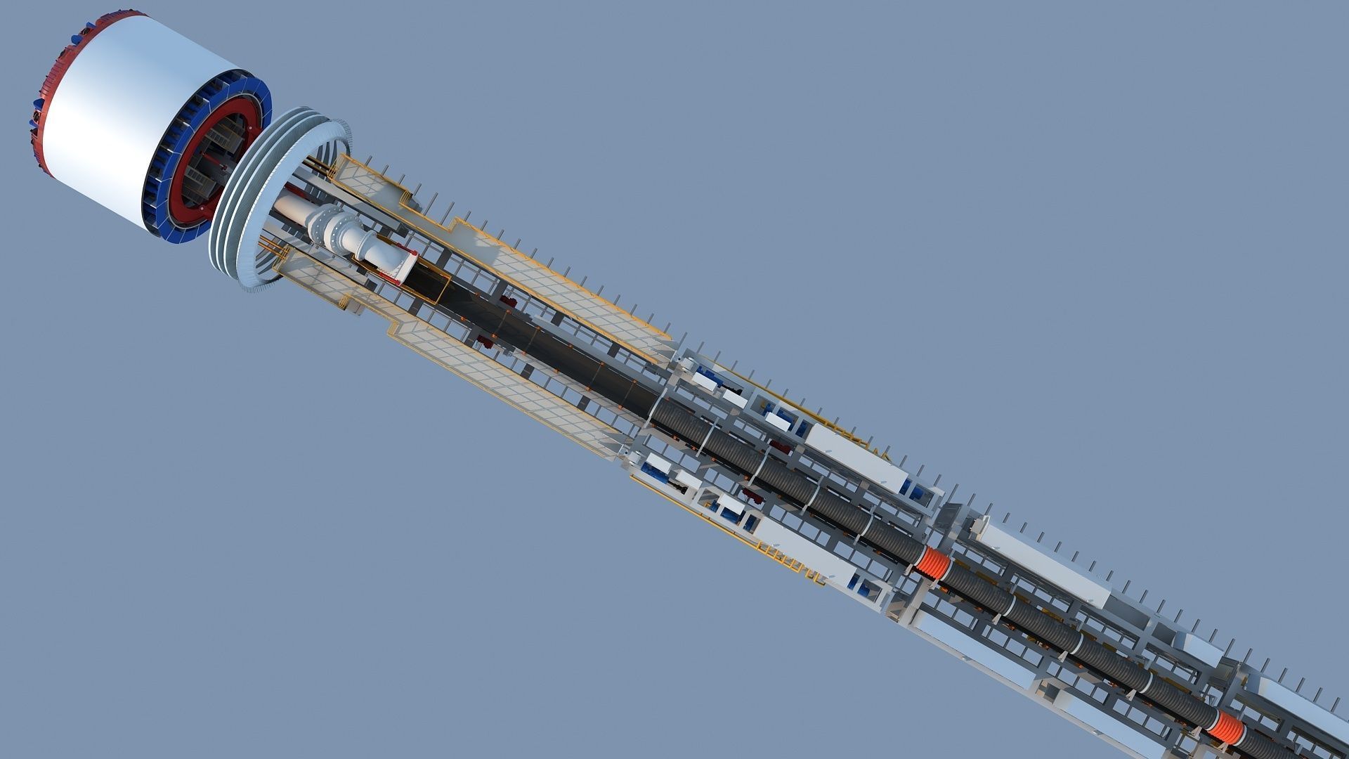Tunnel boring machine 3D model | CGTrader