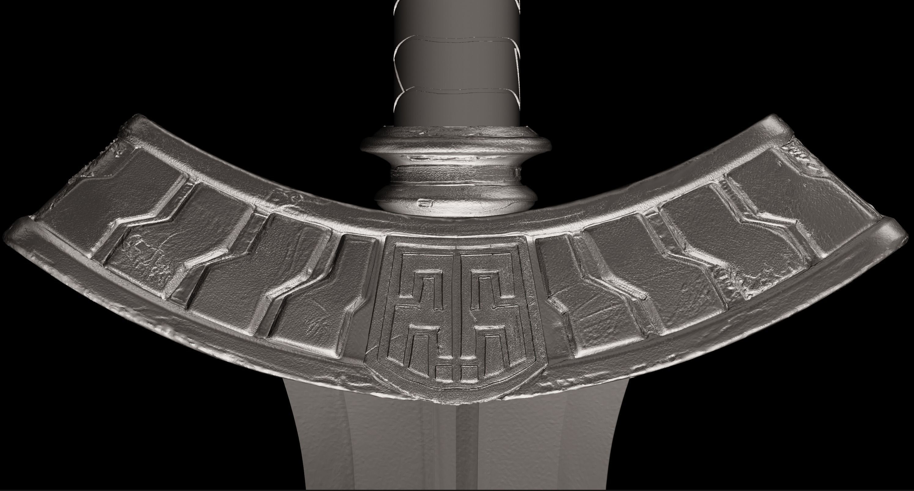 ZACK 2ed CLASS SHINRA SOLDIER SWORD 3D PRINT -FF7CC REUNION-STL 3D ...