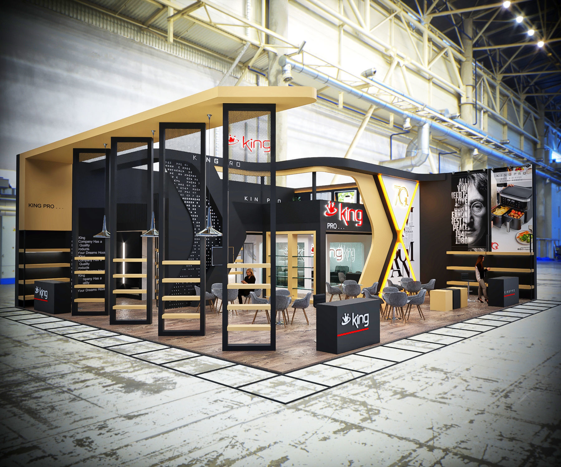 3D model New Exhibition Design model VR / AR / low-poly | CGTrader